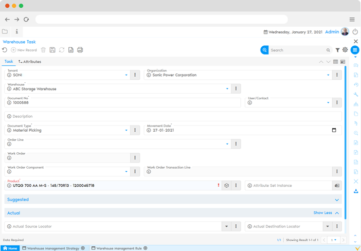 Solución de gestión de almacenes (WMS) | VIENNA Advantage ERP